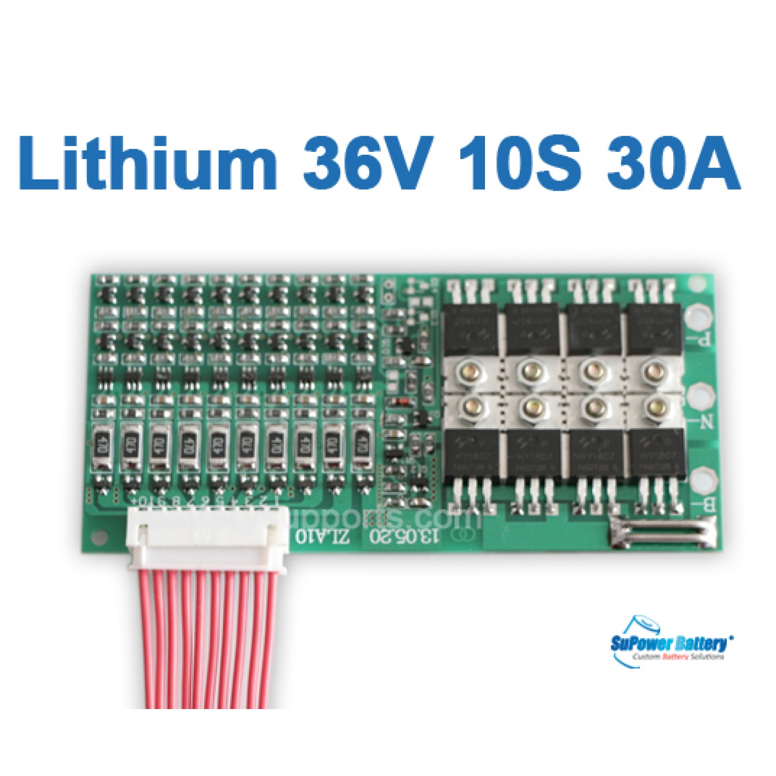 36V 37V 42V 10S 30A 10x 3.6V Lithium ion LiPolymer Battery BMS