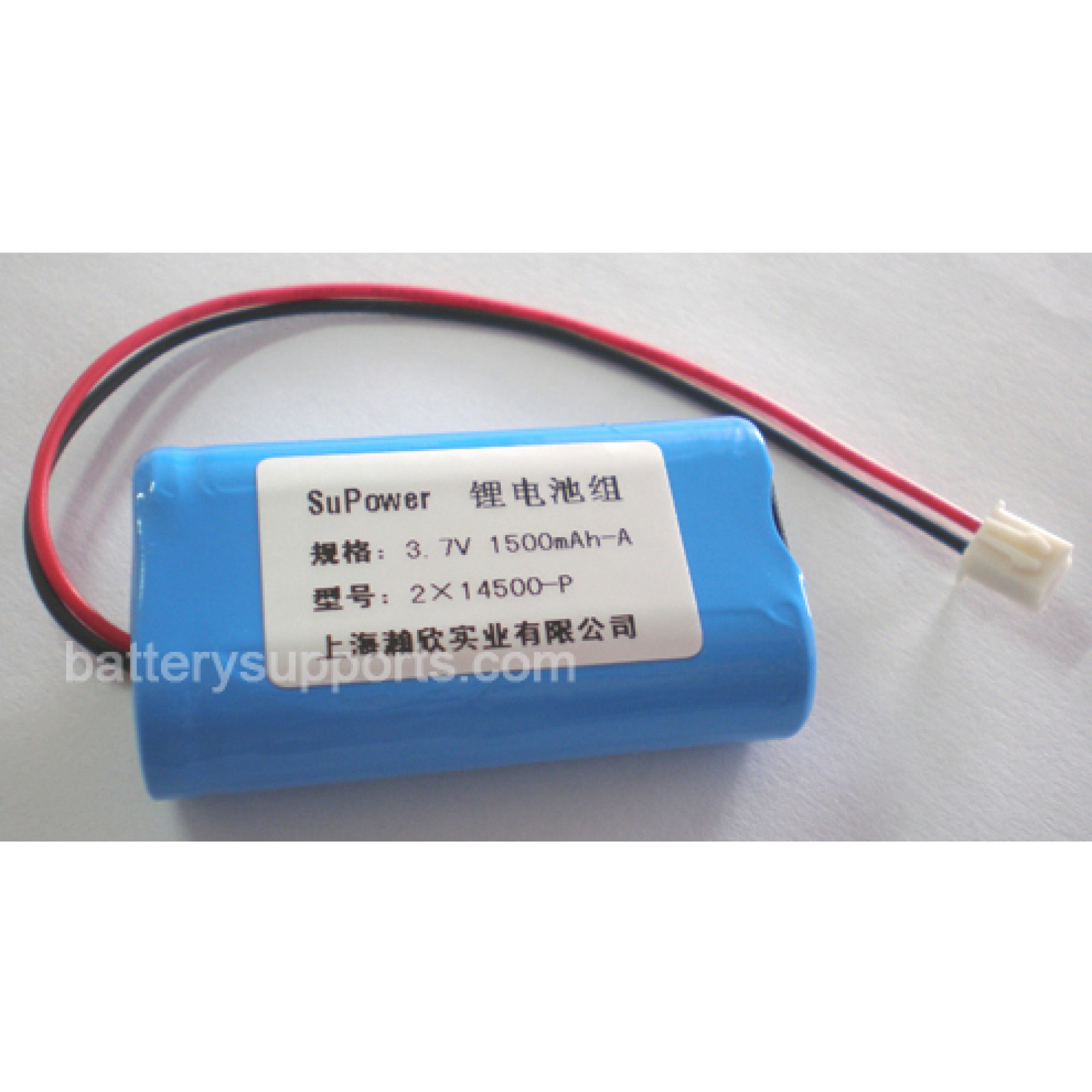 3.6V 3.7V AA 2* 14500 1500mAh 2P Lithium ion Li-ion Battery Pack