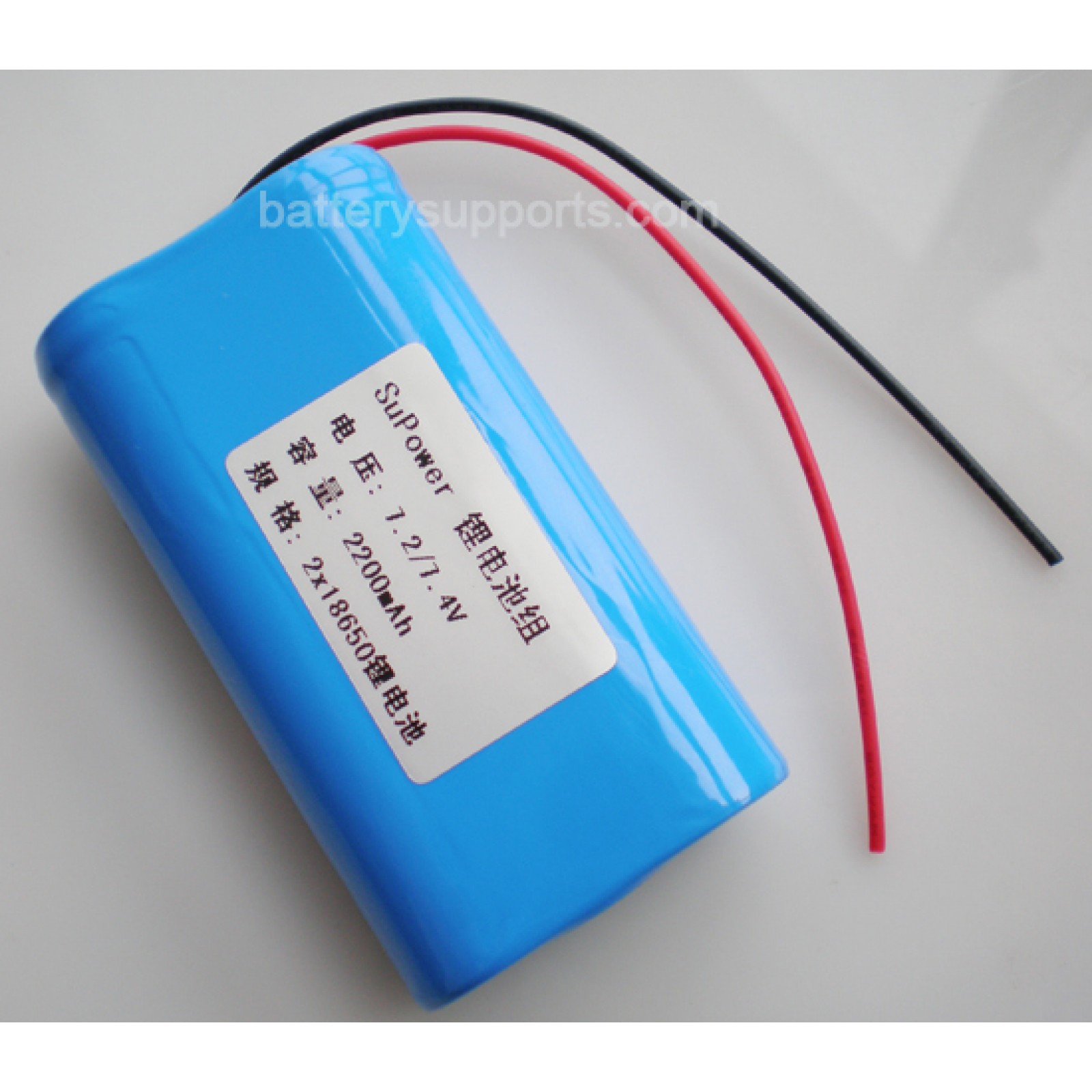 7.2V 7.4V 2* 18650 2200mAh 2S Lithium ion Li-ion Battery Pack